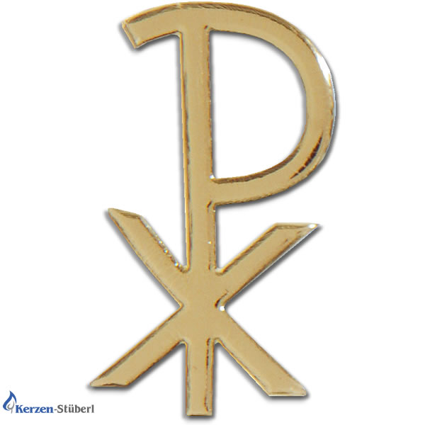 Pax in Gold aus Echtwachs zum Kerzen verzieren | Kerzen-Stüberl